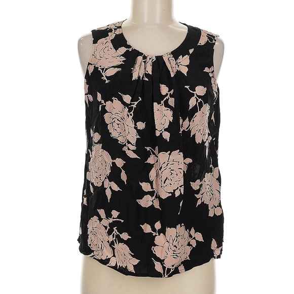 Talbots | Tops | Talbots 0 Silk Tank Top Floral Blouse | Poshmark
